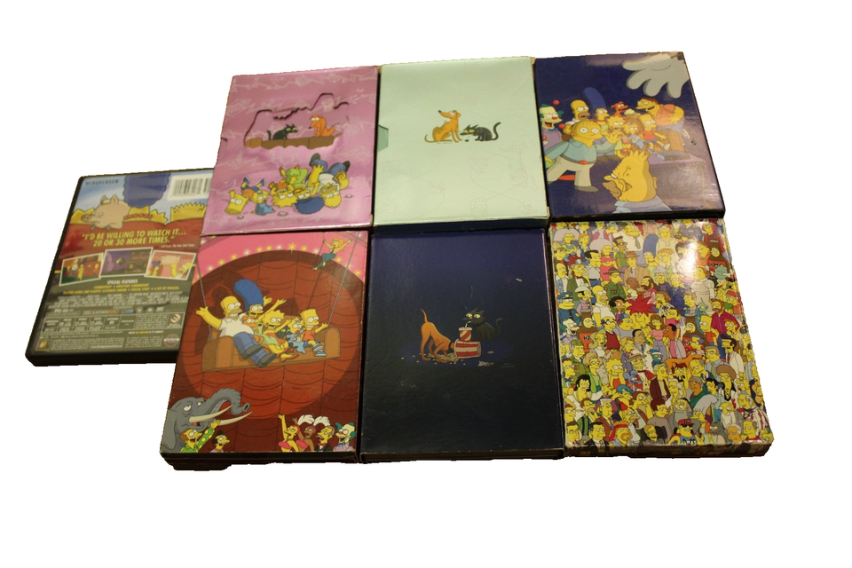 7 Pc Simpsons TV Show DVD Box Sets Seasons 2 3 4 5 7 20 The Movie | eBay