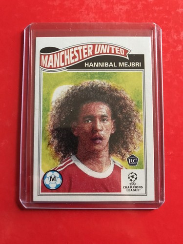Topps Living Set Ucl Hannibal Mejbri Rookie Manchester United #470 Mint ...