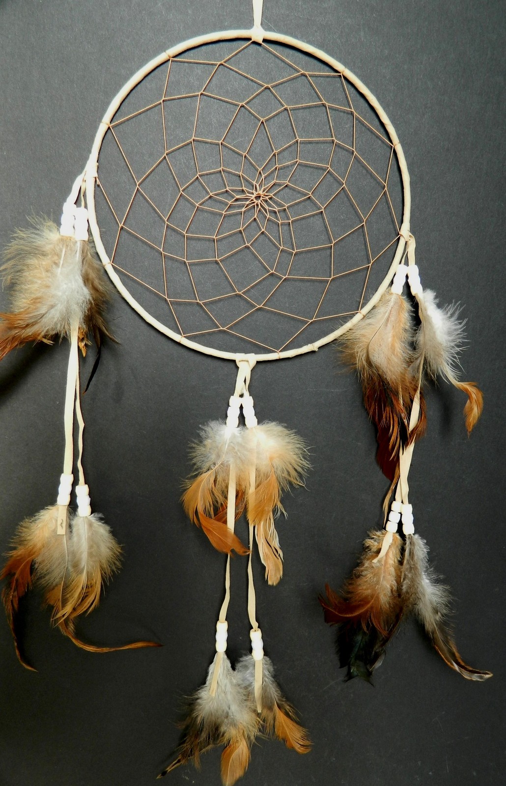DREAM CATCHER APACHE INDIAN LARGE CREAM traditional native american 20 ...