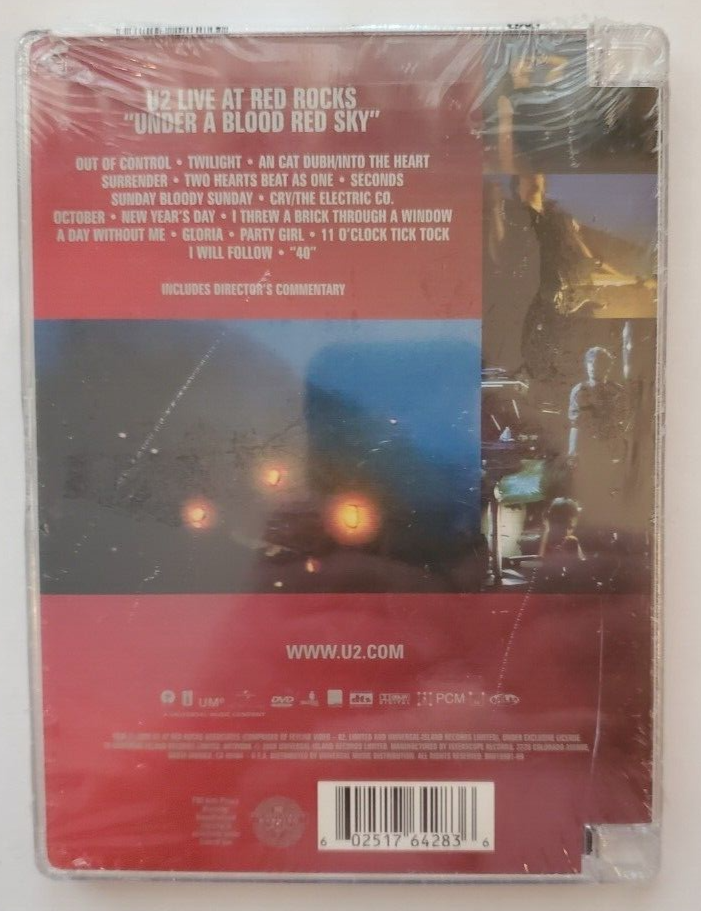 U2 - Under a Blood Red Sky: Live at Red Rocks (DVD, 2008) New Sealed ...