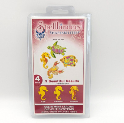 Spellbinder Shapeabilities From The Sea Dies S4-273 Turtle Seahorse ...