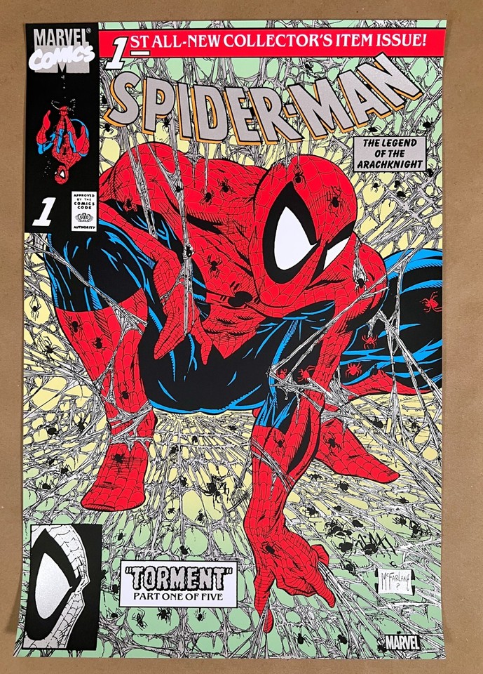 Todd McFarlane Spider-Man 1 Platinum Screenprint Variant Poster ...