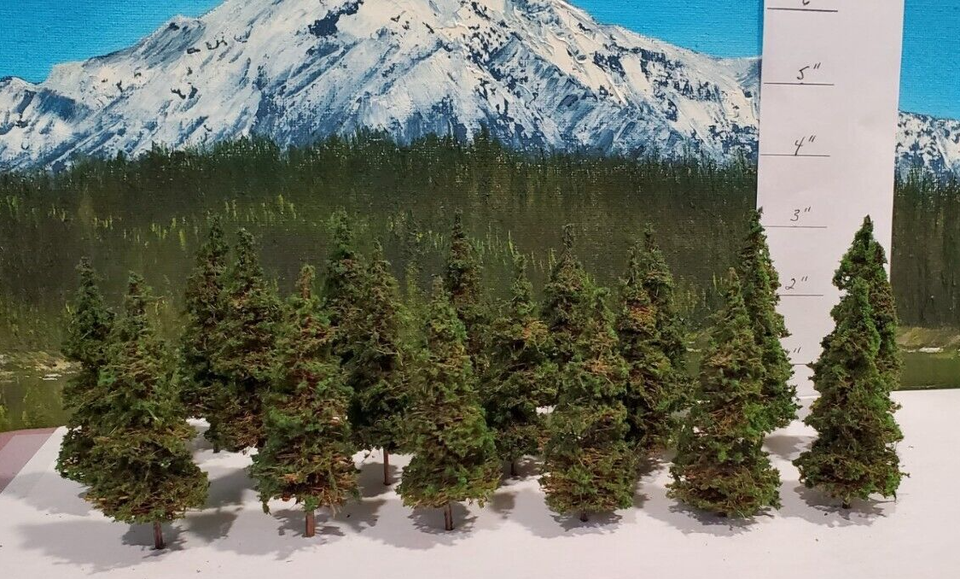 MOOSE CREEK TREES - Fir / Pine Trees (3" x 20 Trees) Model Trees - HO N ...