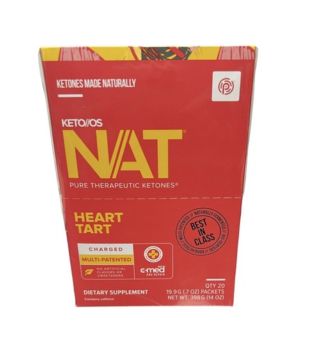 Pruvit NAT KETO OS Heart Tart Charged 20 Packets New Box Sealed Exp: 02 ...