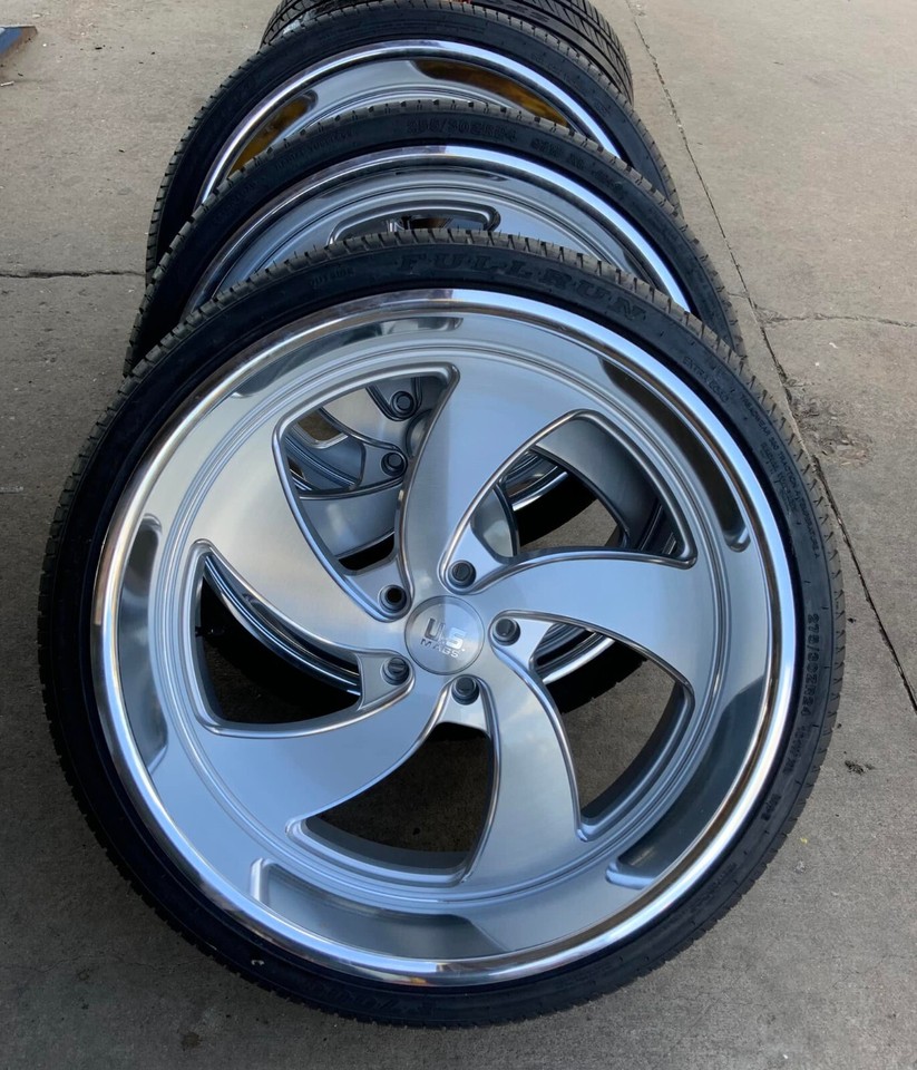 4 24" US Mags Desperado U134 24x9 + 24x10 5x127 (5x5) Chevy GMC C10 ...