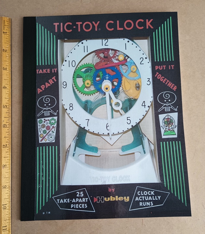Hubley Mfr Co 1965 Tic Toy Clock English + Spanish INSTRUCTIONS (Only ...