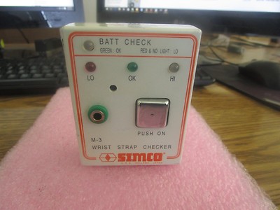 Simco: M-3 Wrist Strap Checker. Good Used. May Need New Battery. Not ...