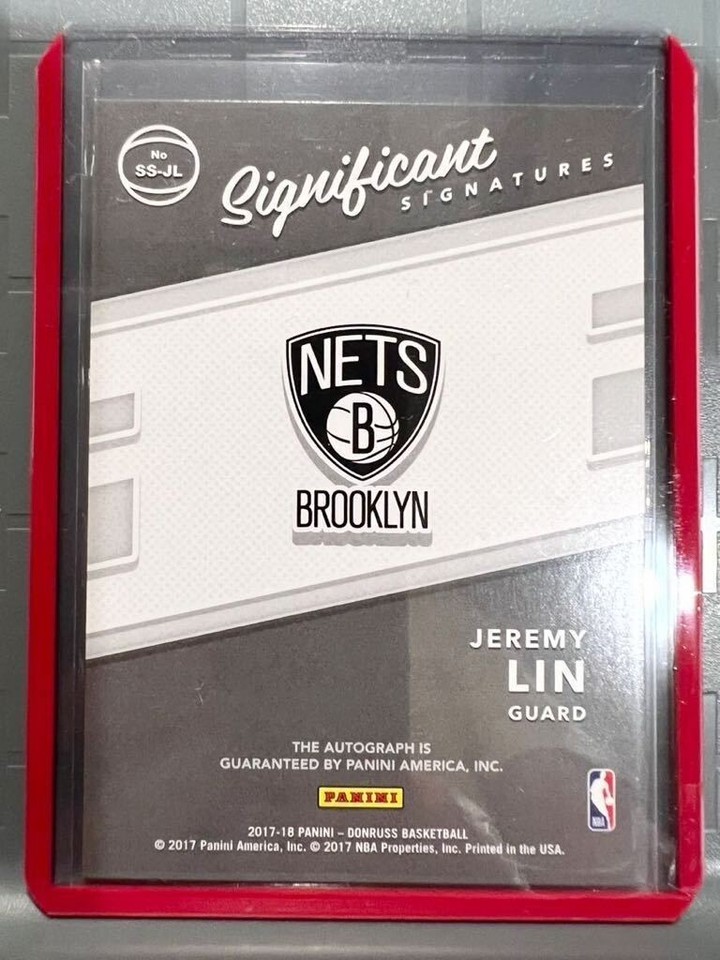Super Rare Linsanity Auto 17 18 Panini Jeremy Lin Jeremy Lin NBA ...