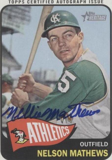 2014 Topps Heritage - Real One Autographs Nelson Mathews #ROA-NM (AU ...