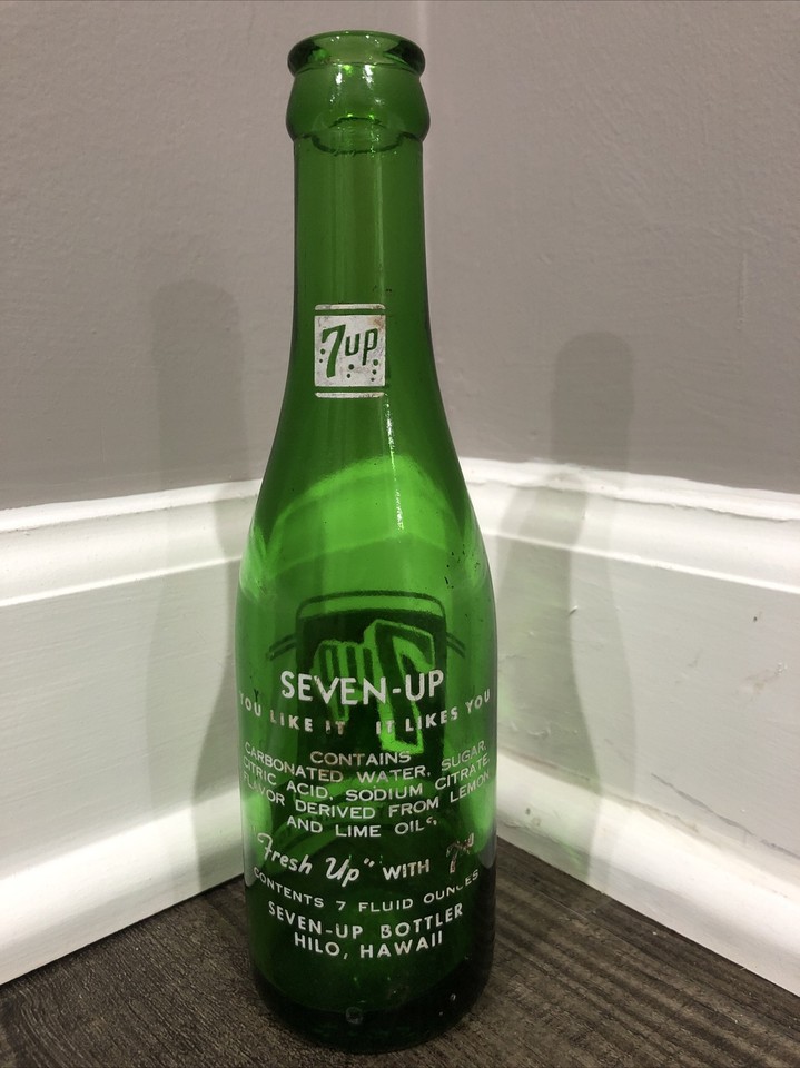Vintage 7up Seven-Up Bottler HILO HAWAII Soda Bottle | eBay