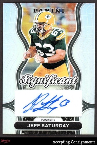 2021 Classics Significant Signatures Jeff Saturday AUTO PACKERS | eBay
