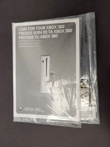 Xbox 360 Console OEM Original Replacement Instruction Manuals Setup ...