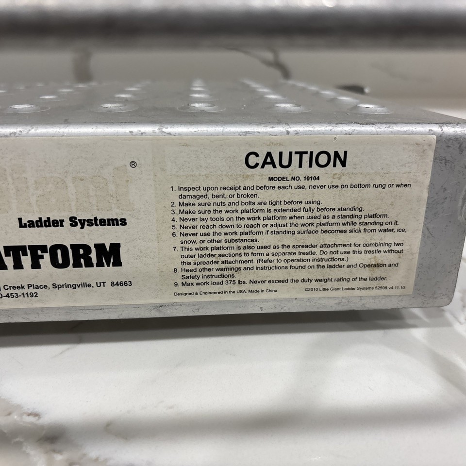 Genuine OEM Little Giant Ladder Systems, Work Platform Ladder Accessory ...