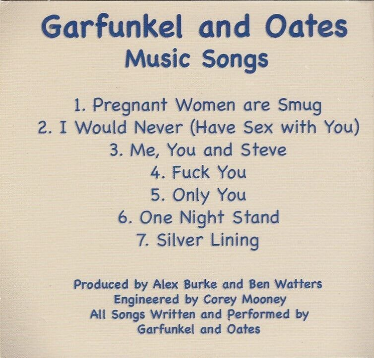 Garfunkel And Oates – Music Songs - Comedy 2009 Riki Lindhome Signed EP ...