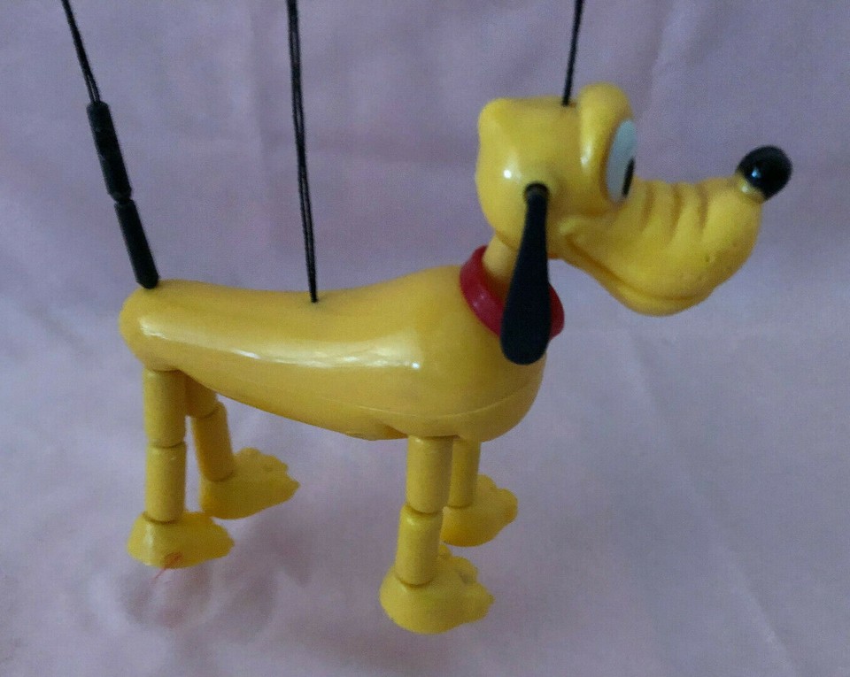 Vintage Walt Disney Plastic Pluto Original String Puppet Hong Kong 1960 ...