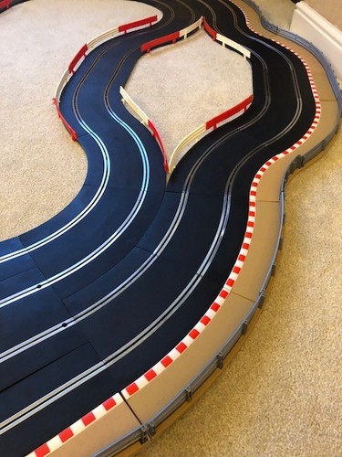 Scalextric Digital Layout 4 Lanes / 3 Lane Changers / Lap Counter & 4 ...