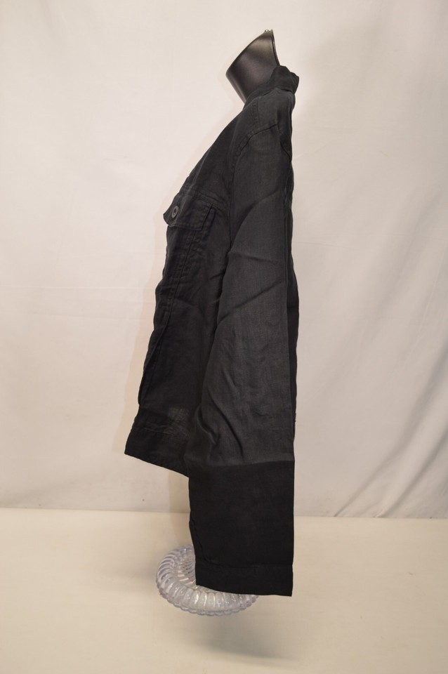 NWT Quince 100% European Linen Jacket Black Size XL | eBay