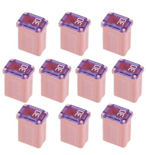 10 Pack 608830 30 Amp Micro Cartridge Fuses - FMM MCASE Type ...