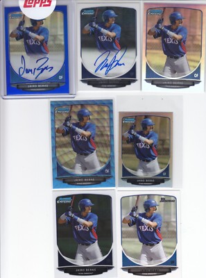 Jairo Beras 2013 Bowman BP105 Prospect Card Lot Chrome+Base w/ref auto ...