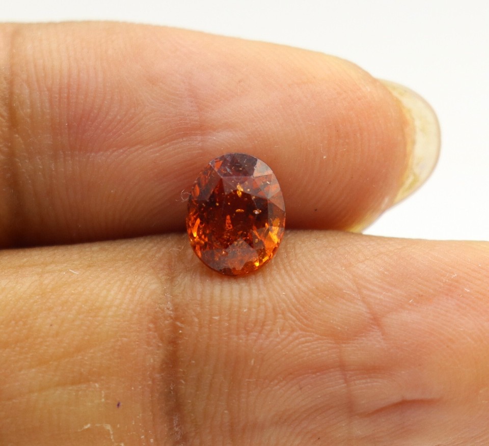 Brown Color Natural Hessonite Garnet 1.97 Ct Unheated Oval Cut Sri ...