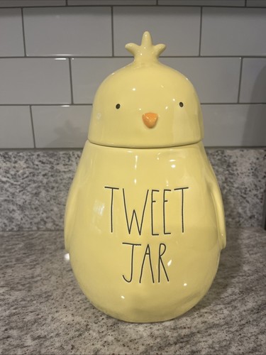 Rae Dunn Bird Tweet Cookie Jar Canister Treat Easter Chick Chicken ...