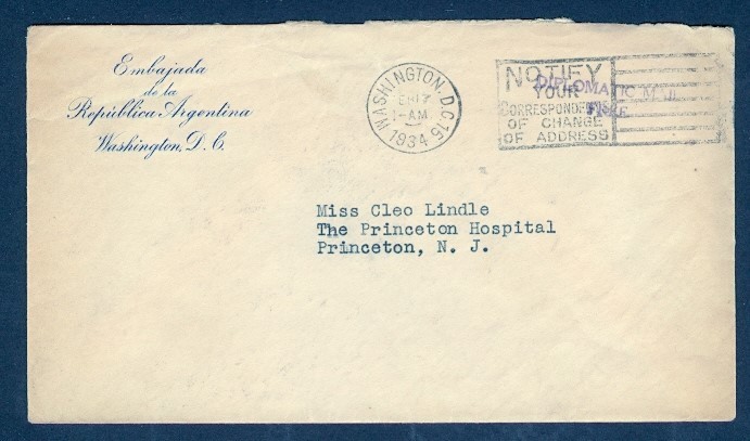 ARGENTINA 1934 DIPLOMATIC POUCH TO USA | eBay