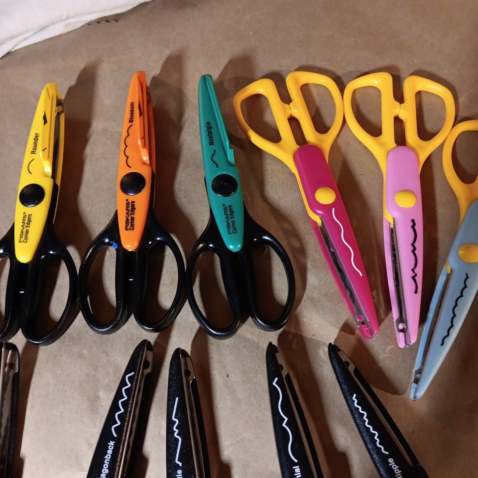 Lot of 11 Fiskars Paper Edgers/Corner Scissors Paper Crafting and ...