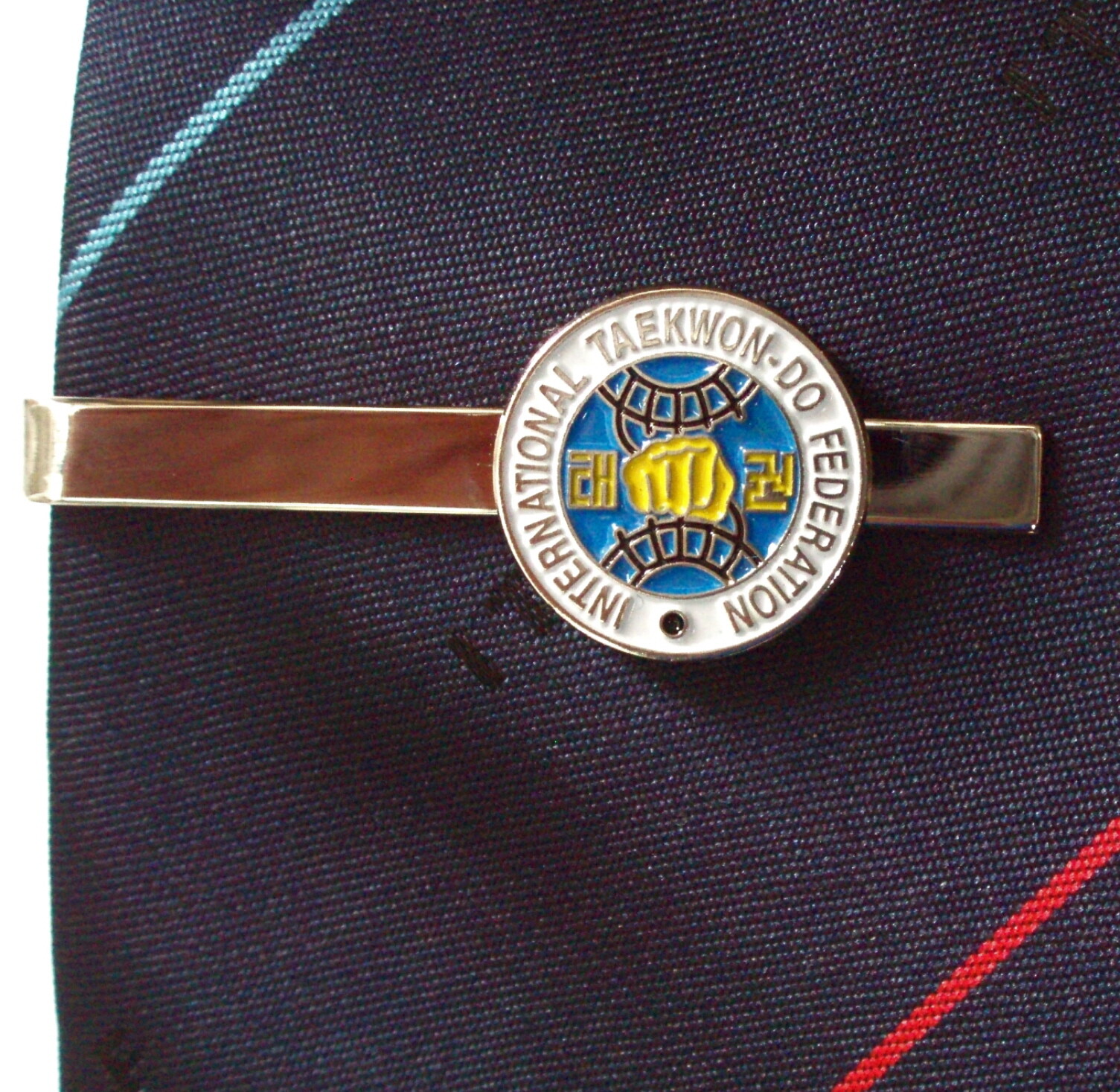 ITF TAEKWONDO TIES - Also Cuff-Links, Tie-clip, Key-Ring and sets | eBay