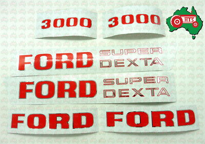 Tractor Fits For Ford & Fits For Fordson Decal Set Super Dexta & 3000 ...