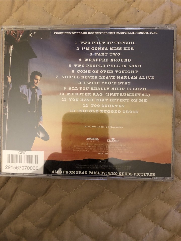 Brad Paisley Part II CD Music Album 2001 Arista Label LN 886979879423| eBay
