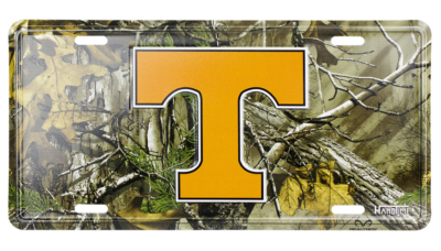University of Tennessee Volunteers Realtree Camo Aluminum License Plate ...