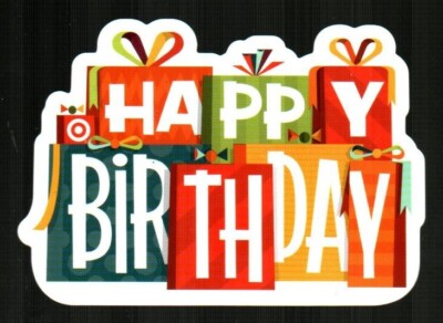 TARGET Happy Birthday ( 2011 ) Die-Cut Gift Card ( $0 ) | eBay