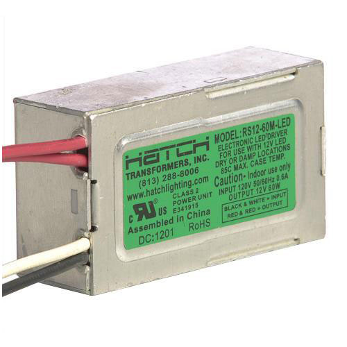 Hatch Lighting Rs12-60m-led Dimming 60w A/c LED Driver 120v Input/ 12v ...