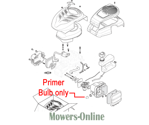 Mountfield Wbe140 Primer Bulb Fits Sp454 Sp45 118550923/0 Genuine for ...