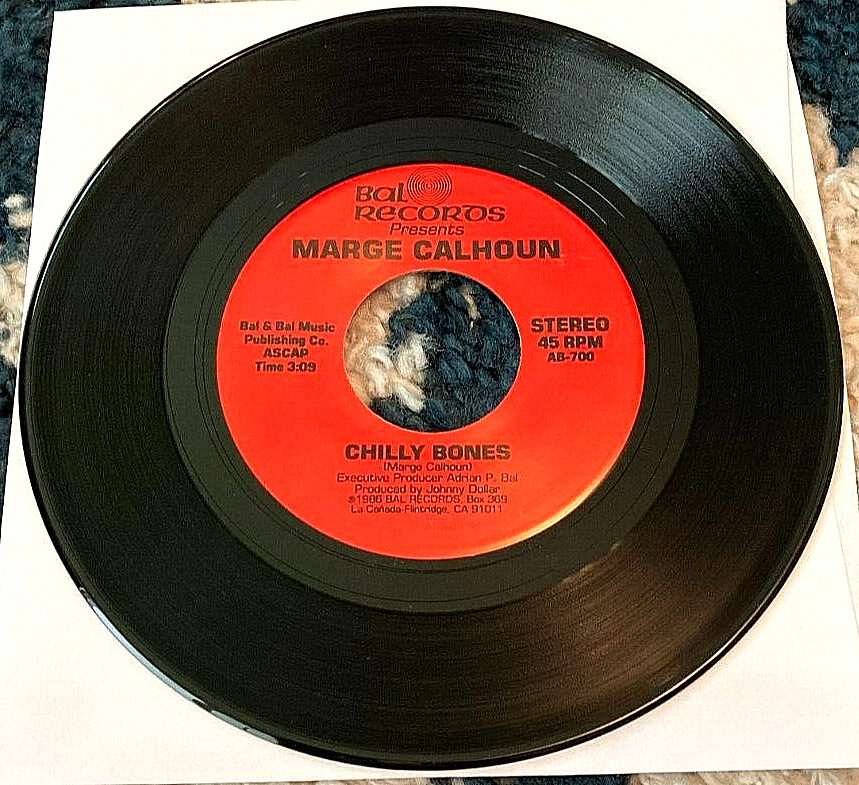 Marge Calhoun: Chilly Bones/Love on the Lam 45 rare country SSW CA/1986 VG+ HEAR | eBay