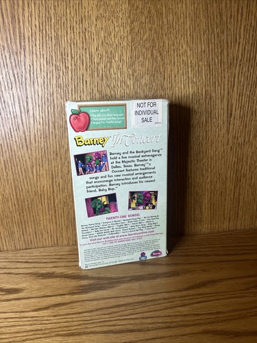 Barney - Barney in Concert (VHS, 2000, Classic Collection) for sale ...