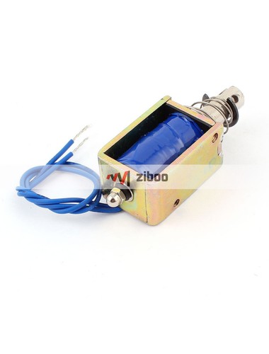Spring Loaded Push-Pull Open Frame Solenoid Electromagnet 10 mm 5kg ...