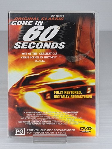 Gone In 60 Seconds DVD 1974 George Cole Jerry Daugirda Marion Busia H.B ...