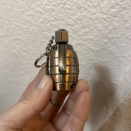 Vintage Bomb Grenade WZ USA Key Chain Copper War SIP Cigarette Lighter ...