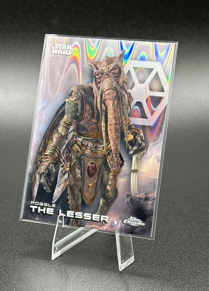 Poggle The Lesser 2025 Topps Chrome Star Wars Raywave Refractor Card ...