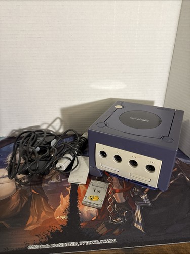 Nintendo GameCube DOL-001 Gaming System Indigo Cube, Microphone, Memory ...