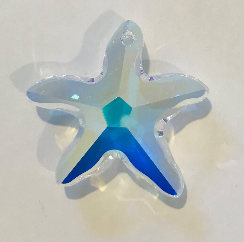 28mm Swarovski Crystal AB Starfish Crystal Prism 6721 Pendant CCI | eBay