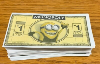 Despicable Me 2 Minion Monopoly Replacement Pieces Banana Bucks (70) | eBay