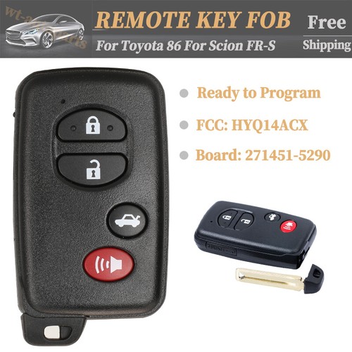 Remote Smart Key FOB HYQ14ACX for Toyota 86 & Scion FR-S Board# 271451 ...