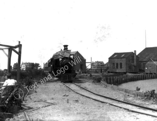 1907 Nantucket Railroad Engine #1 , Massachusetts Old Photo 8.5" x 11 ...
