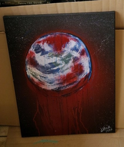 World, Bleeding, Space, Art, Original Painting, Artwork, Abstract | eBay