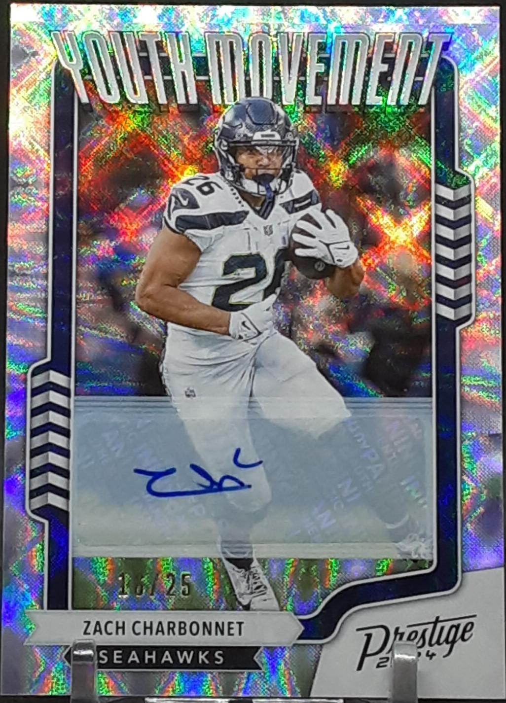 2024 Panini Prestige - Youth Movement Zach Charbonnet #YM-ZCT Xtra ...