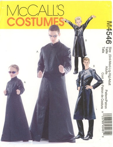 McCall's M4546 Matrix Neo Jacket & Pants, Priest Cassock Sz S-XL UNCUT ...