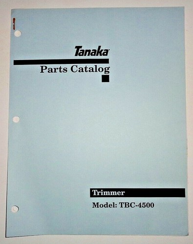 Tanaka TBC-4500 Trimmer Parts Manual Catalog Book OEM Catalogue | eBay