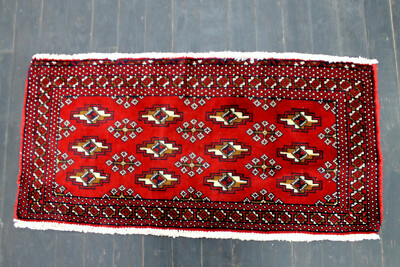 3X2 NEW ANTIQUE STYLE HAND KNOTTED VEGETABLE DYED WOOL TURKAMON PRAYER ...